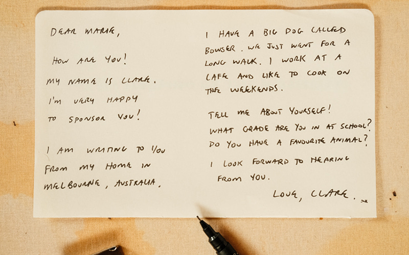 Write to your sponsored child | World Vision Australia